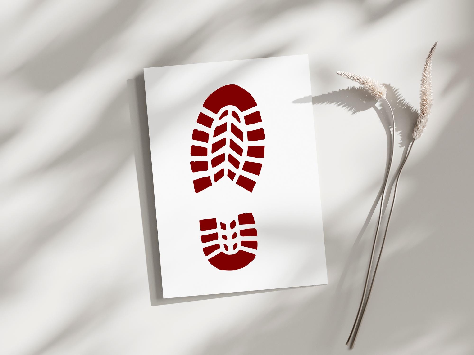 Footprint SVG, Foot Print Svg, Footprint Clipart, Shoe Print Svg, Shoe ...
