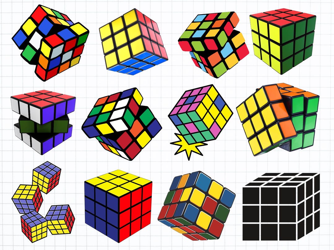 Rubiks Cube SVG, Cut File, Rubiks Cube Pattern, Rubiks Clipart, Cute SVG Cut Files, Rubik's Cube ...