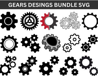 Gears SVG Bundle, Gears Svg, Gears Png, Gears Clipart, Gears SVG Cut ...