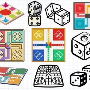 Ludo Game Instant Download, Printable Parcheesi Board Game Template SVG ...