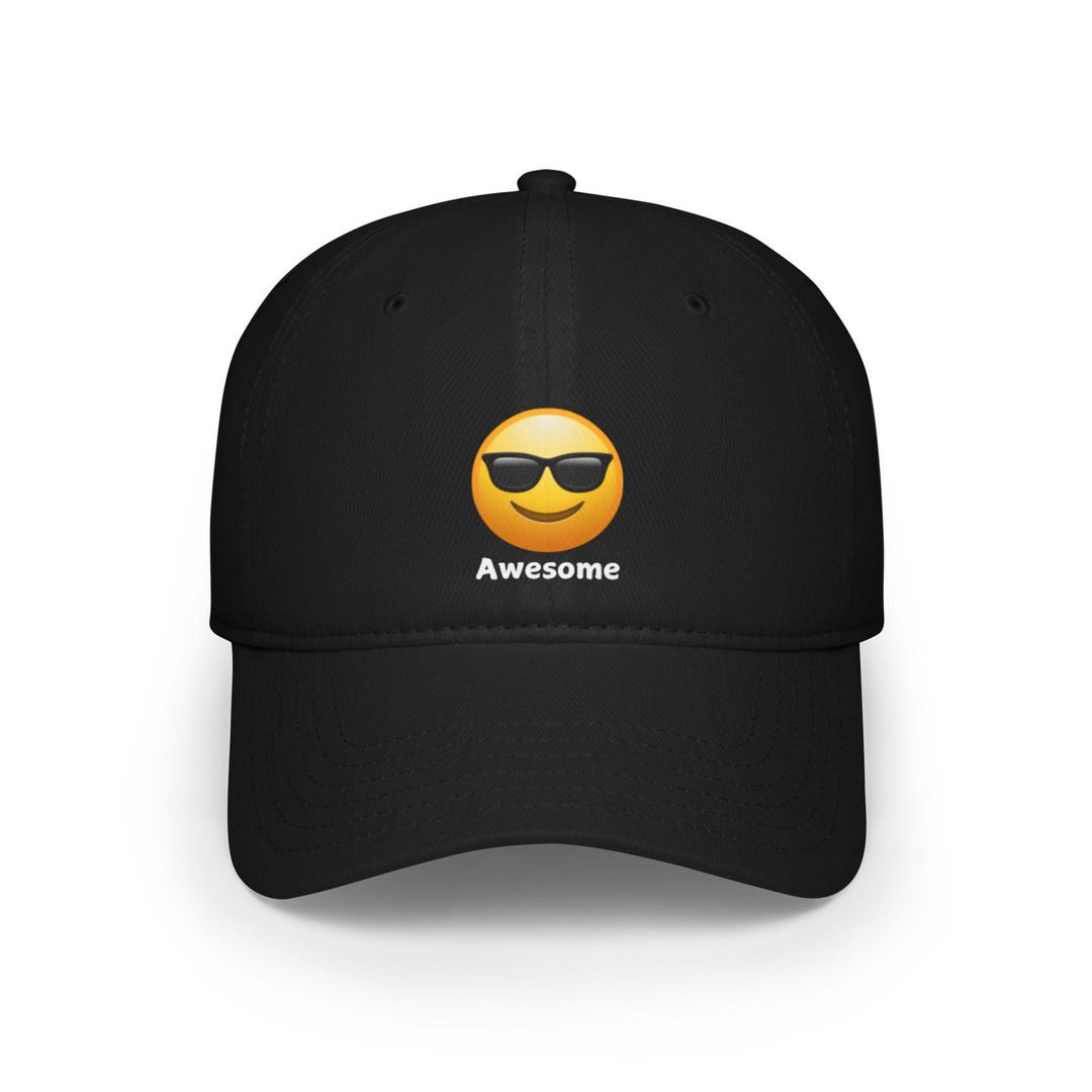 Awesome Emoji Low Profile Baseball Cap - Etsy