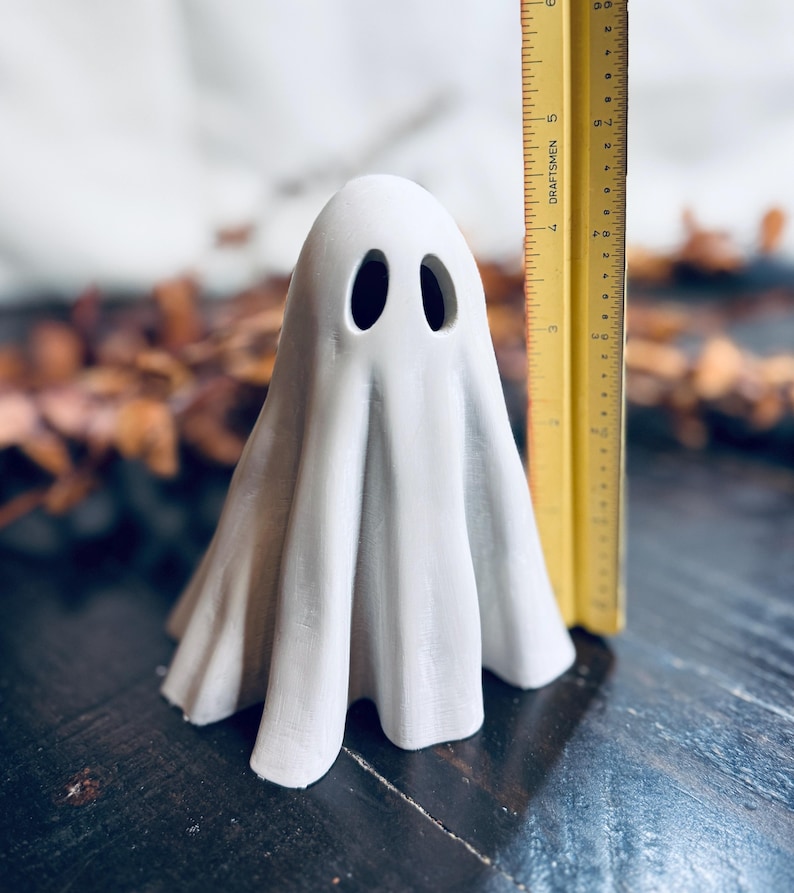 Large Flickering Ghost Figure With Tea Light, 3D Printed: Halloween ...