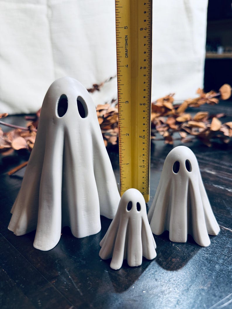 Ghost Figures Set (set of 3): Halloween Spooky Decor, 3D Printed - Etsy