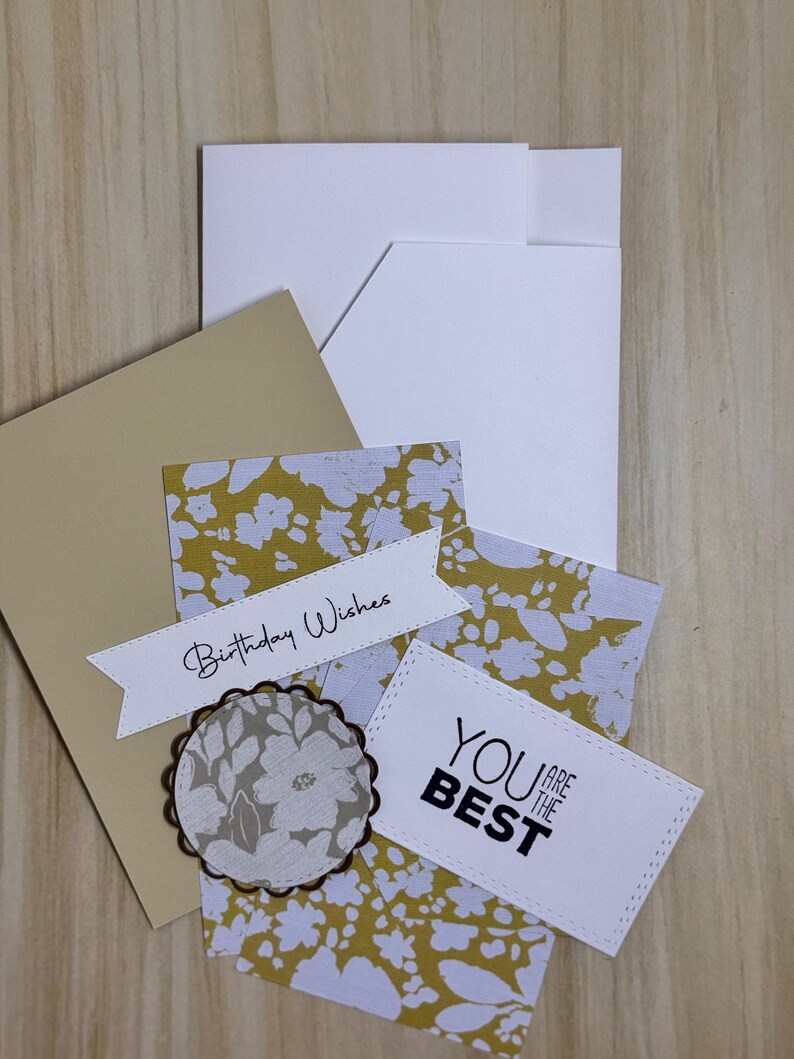 Sunflower Floral Card Making Kit – All-occasion Stationery Craft Set - Etsy