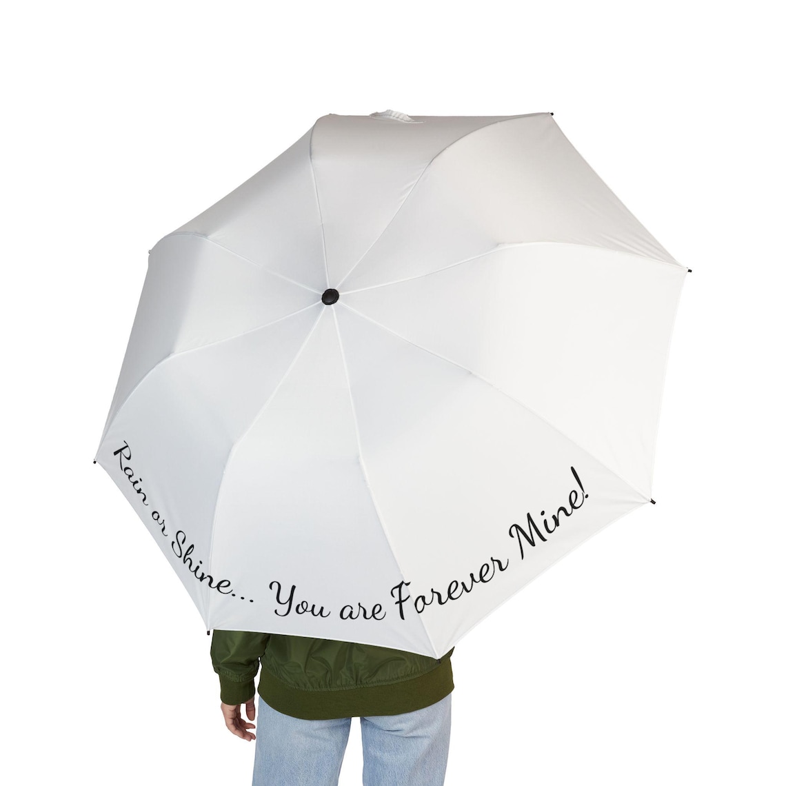 Wedding Umbrella - "rain or Shine... You Are Forever Mine" White ...