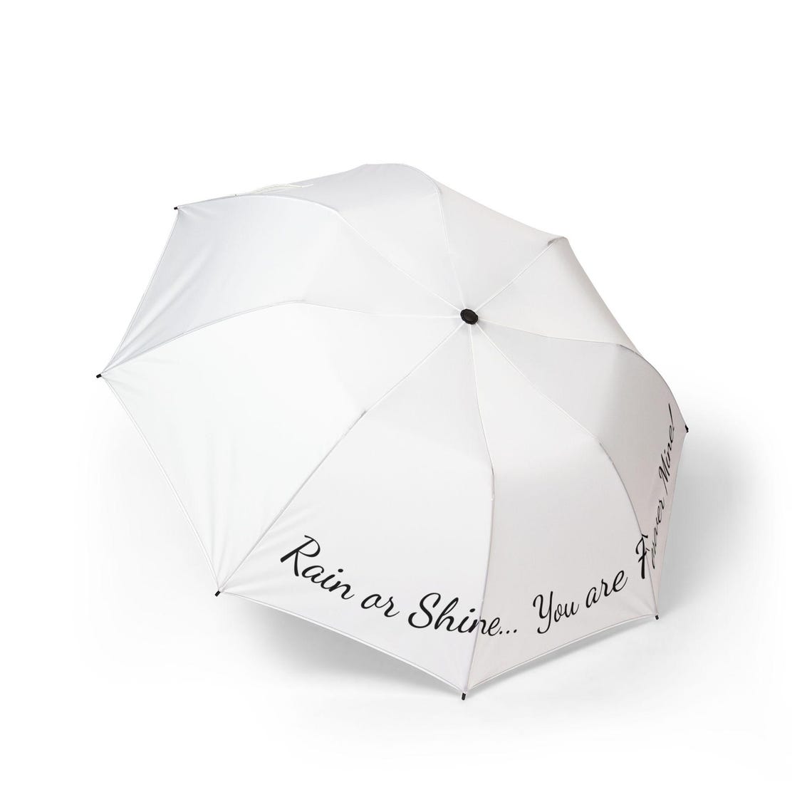 Wedding Umbrella - "rain or Shine... You Are Forever Mine" White ...