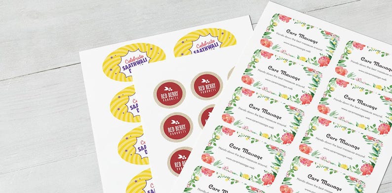 Custom Circle Logo Label Stickers – Tear-resistant, Durable ...