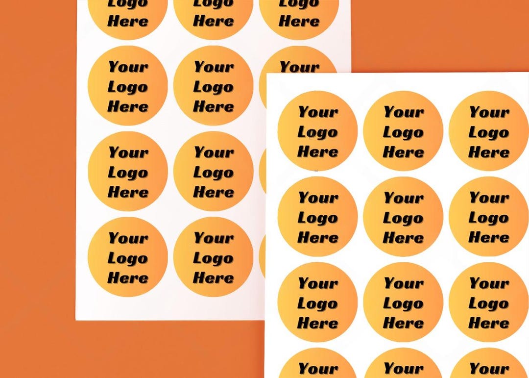 Custom Circle Logo Label Stickers – Tear-resistant, Durable ...