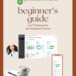 Quickbooks Online 2025 Beginner S Guide Etsy