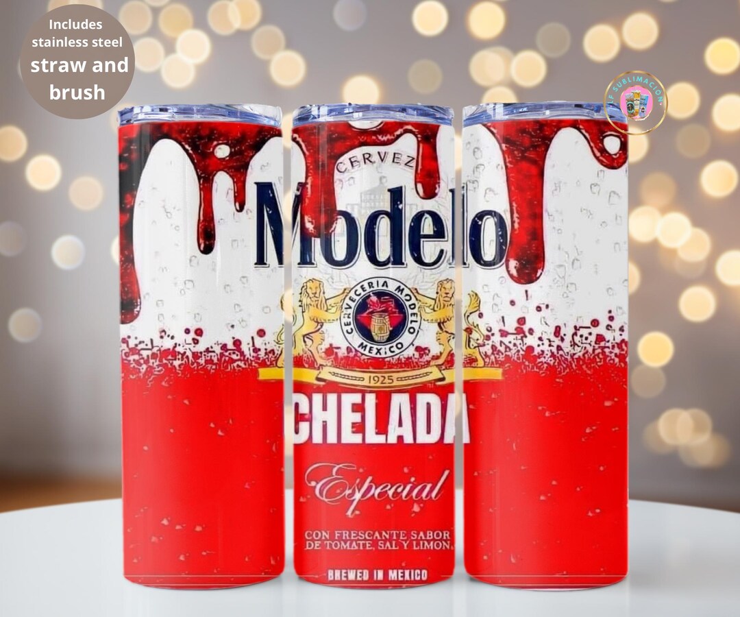 Modelo Chelada Glass, Mexico Beer Tumbler 20oz, Beer Glass - Etsy