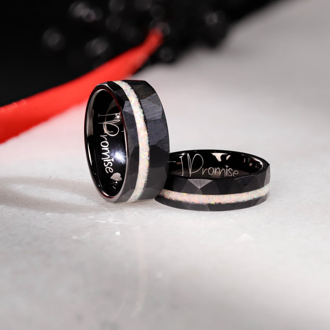 Unique Valentine's Day Gifts Personalized Matching Rings for Couple ...