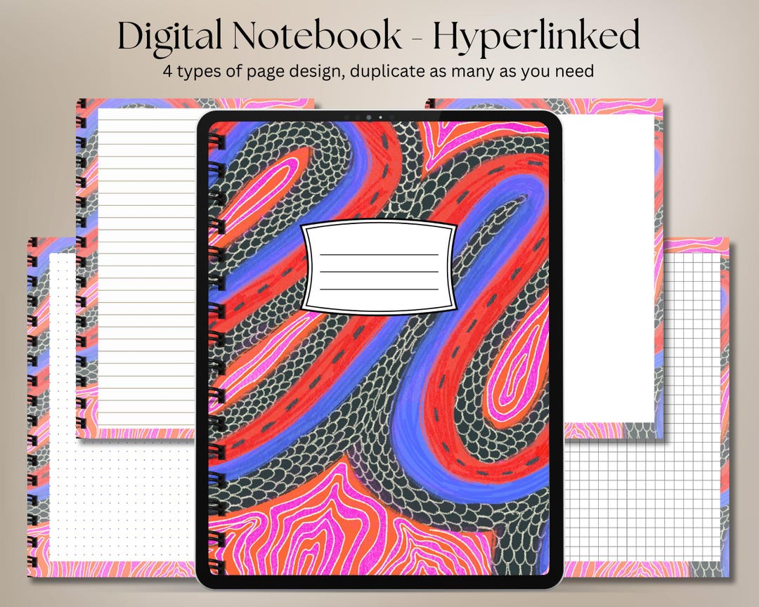 Hyperlinked Digital Notebook | Aesthetic PDF Planner | Goodnotes ...