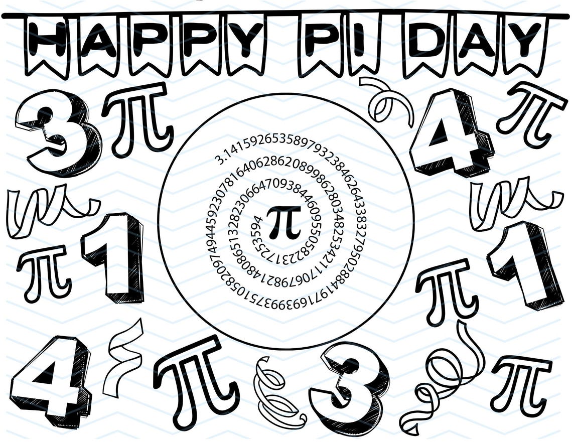 Pi Day Activity Coloring Sheet - Etsy