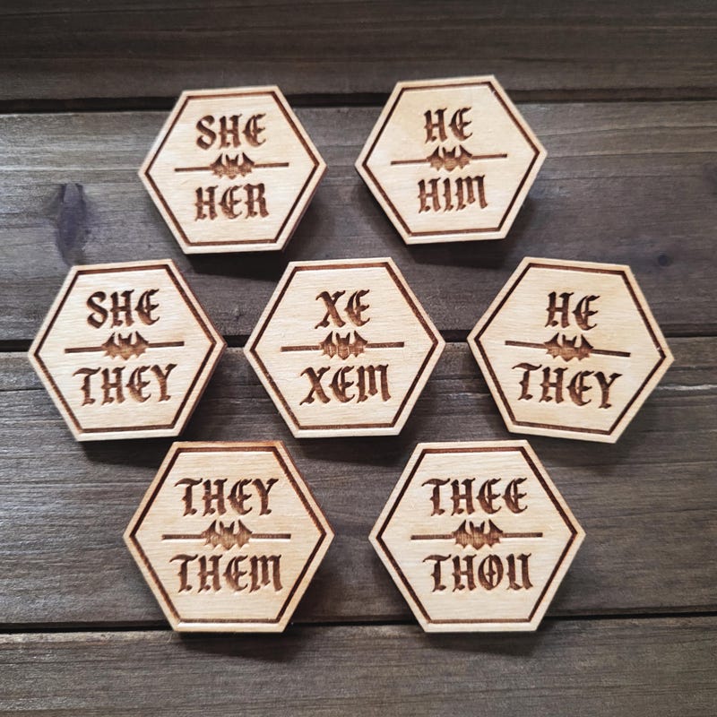 Wooden Ren Faire Pins - Etsy