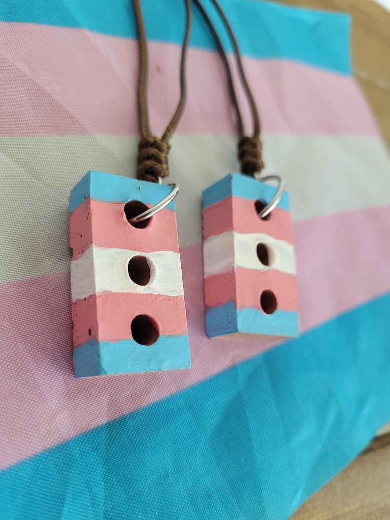 Pride Was a Riot - Painted Pride Brick LGBTQ+ Necklace - Etsy