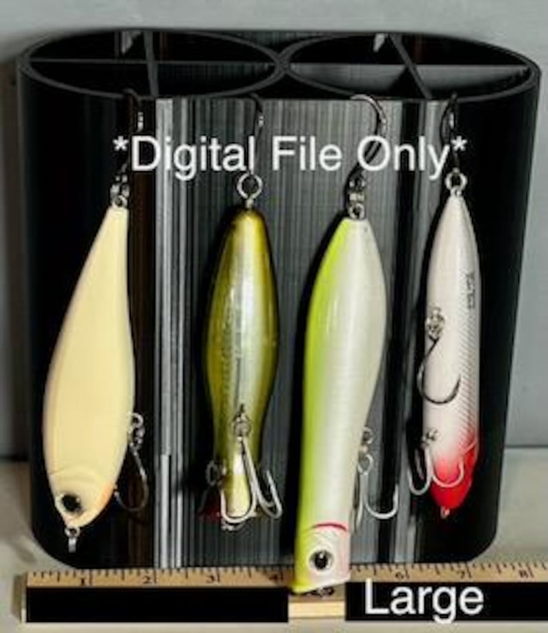 Digital Files for 3D Printing Fishing Lure Holders for Tackle Bag ...