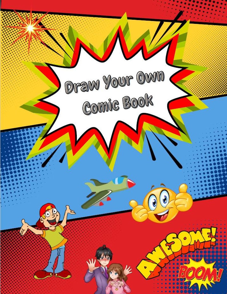 Draw Your Own Comic Book Template 20 Pages - Etsy