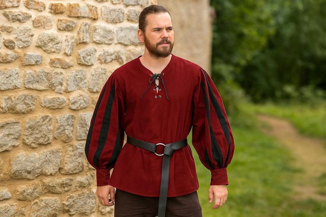 Renaissance Viking Tunic, Medieval Men’s Landsknecht Tunic, Aesthetic ...