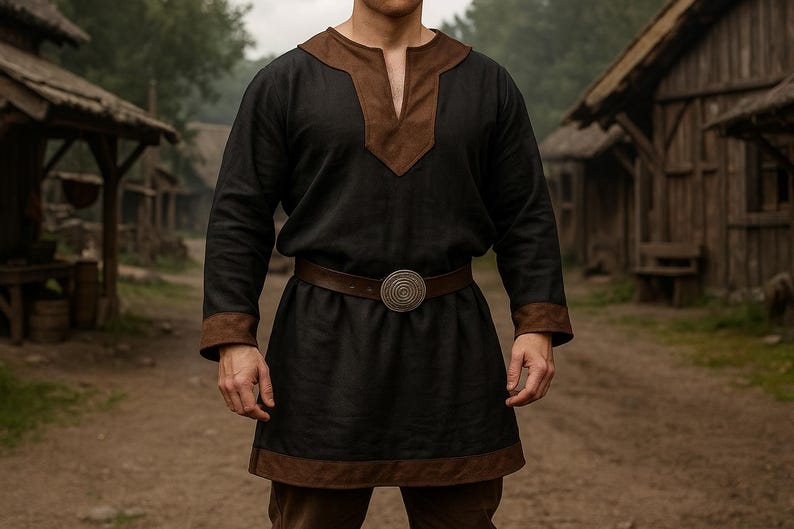 Renaissance Fair Viking Tunic, Medieval Festival Pirate Tunic ...