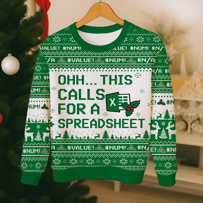 Excel Christmas Sweater - Etsy
