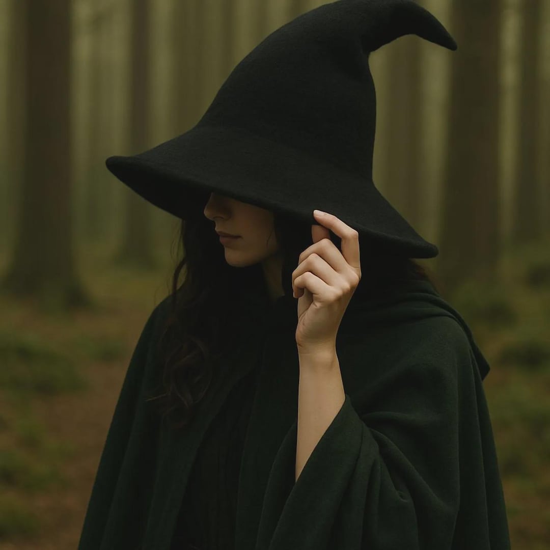 Renaissance Fair Witch Hat, Viking Medieval Fantasy Hat, Ren Fair LARP ...