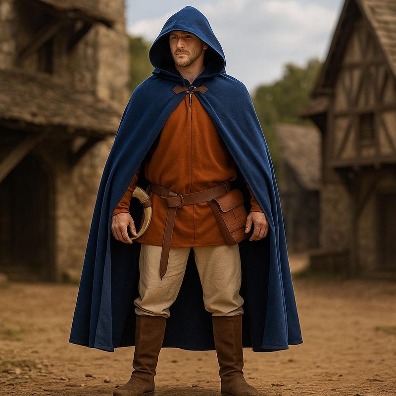 Red Viking Fur Cloak - Etsy