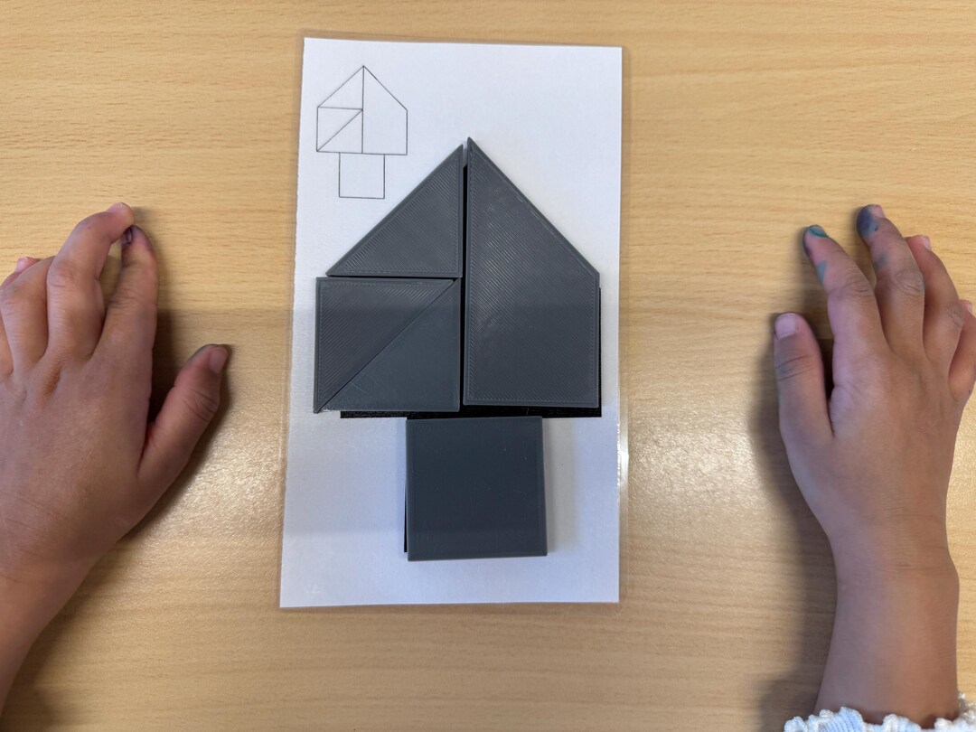 Tangram simplifié pédagogique - Maternelle moyenne section - Etsy France
