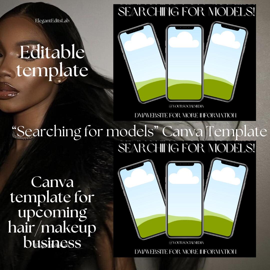 Searching for Models Canva Template - Etsy