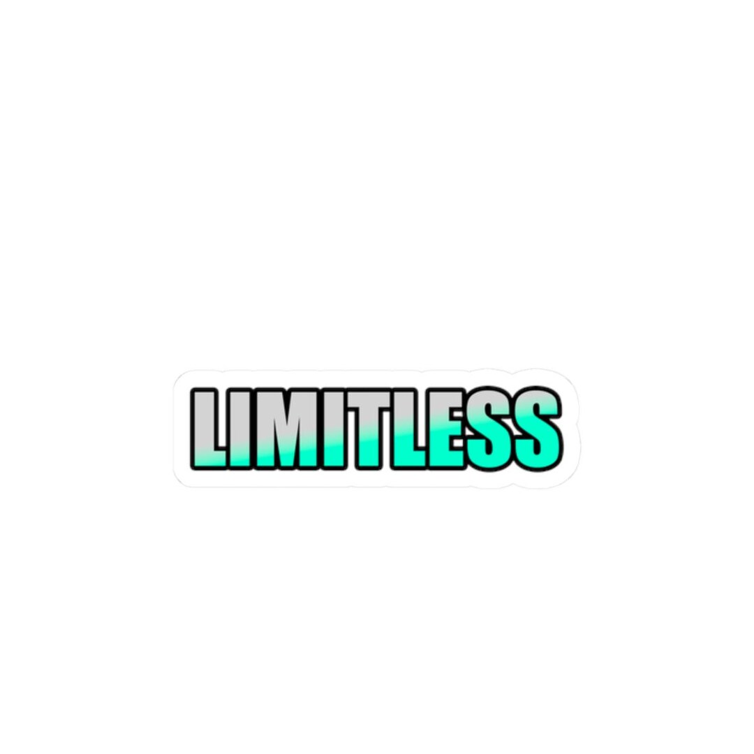 Limitless Sticker - No Limits Mindset Decal - Motivational Vinyl ...