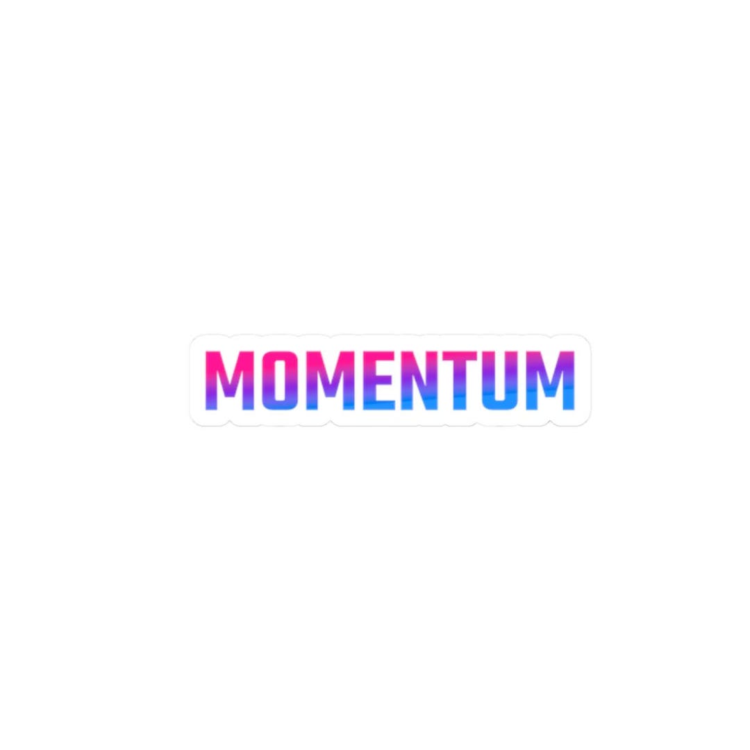 Momentum Vinyl Sticker - Motivational Word, Inspirational Decal ...