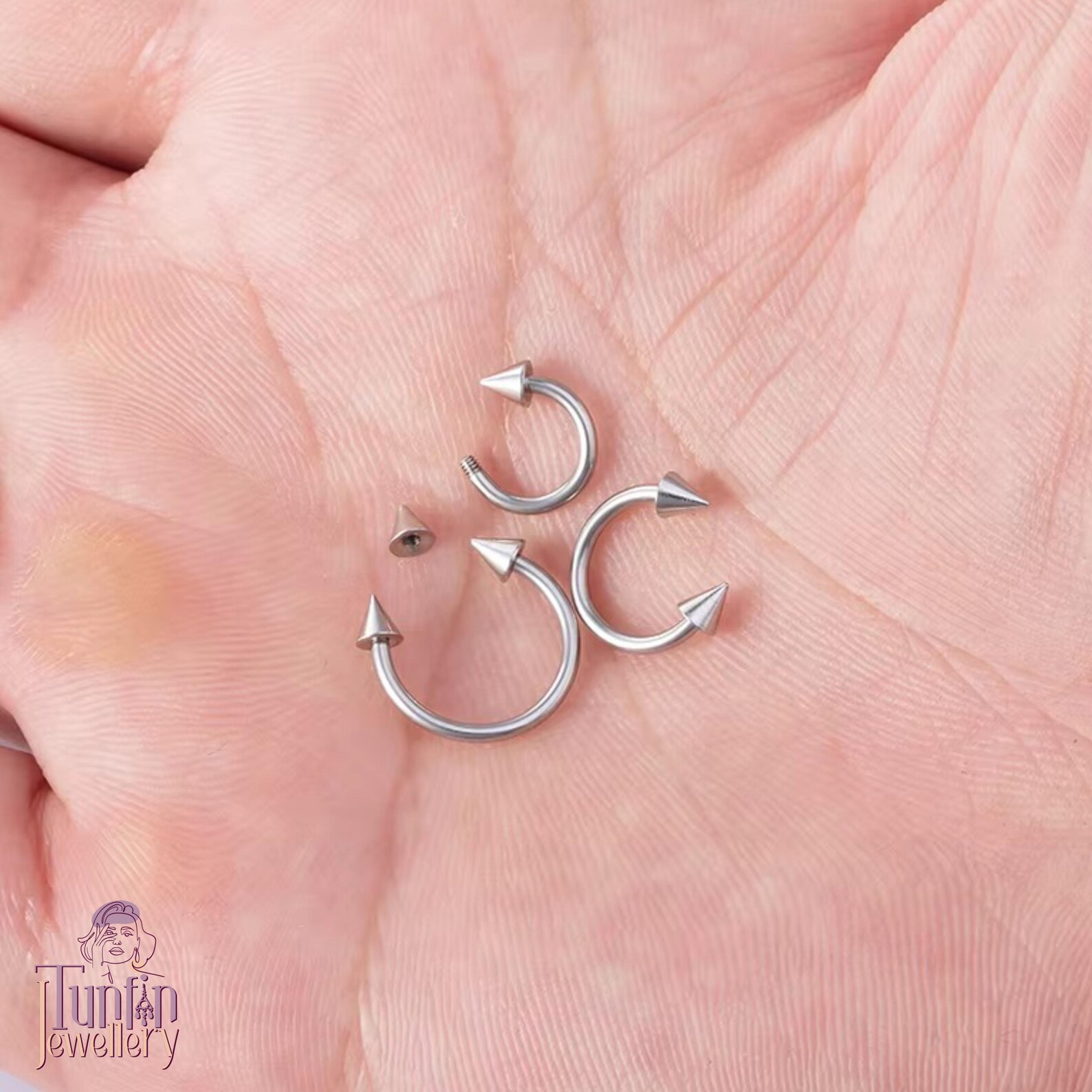 Horse Shoe Septum Spike Septum Spiked Septum Septum Ring Cone Septum ...