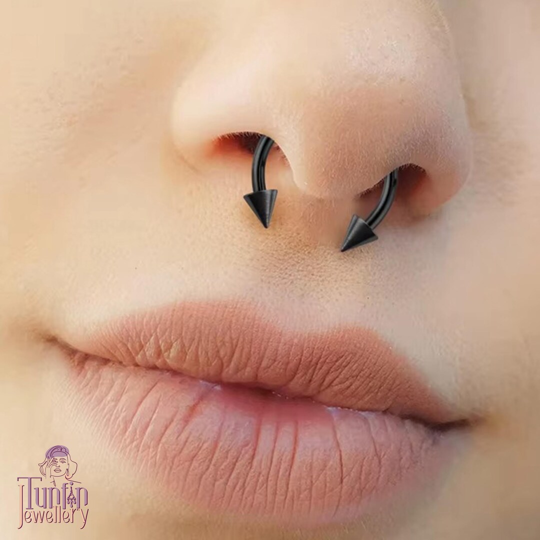 Horse Shoe Septum Spike Septum Spiked Septum Septum Ring Cone Septum ...