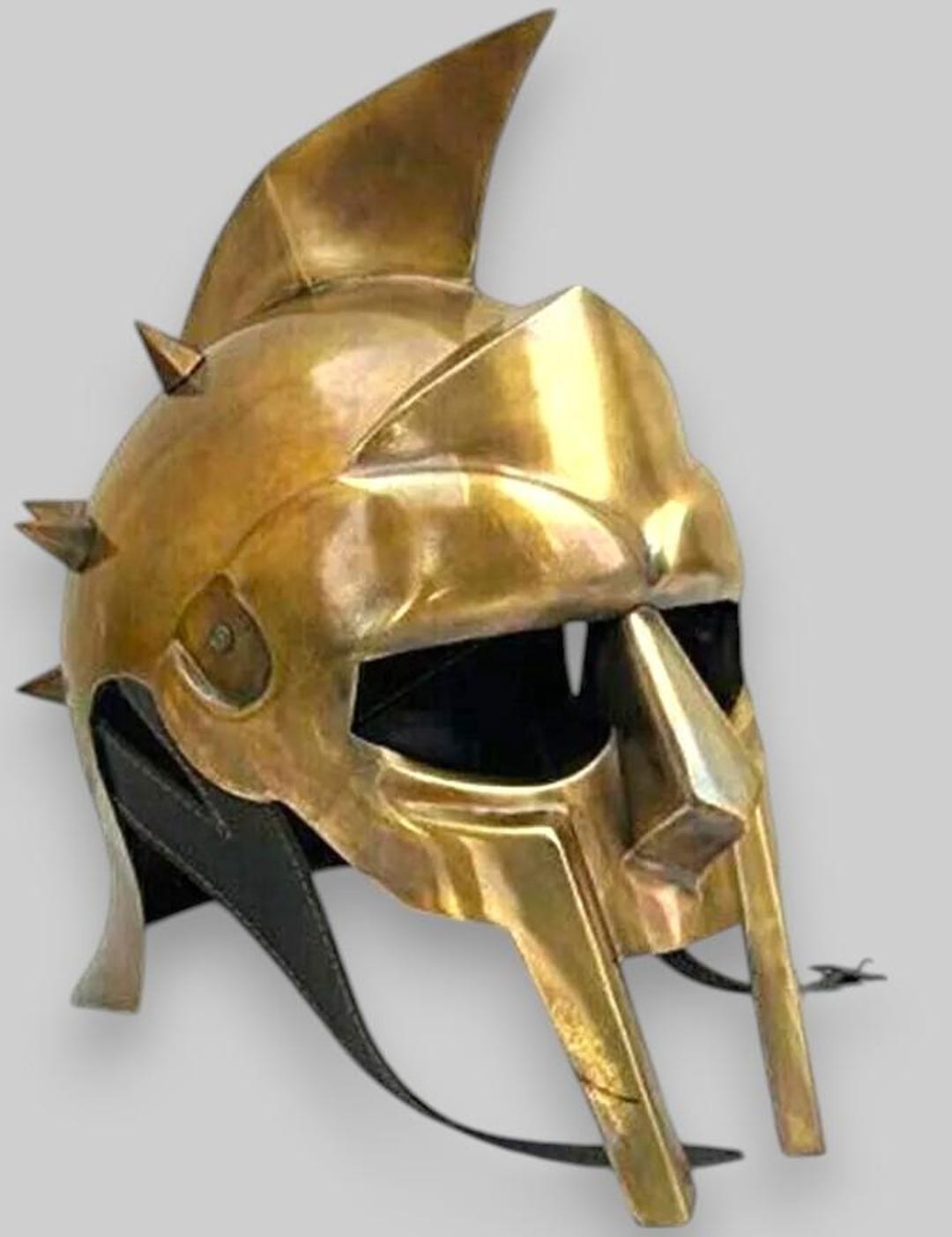 Maximus Gladiator Helmet Medieval Knight Roman Greek Spartan | LARP ...
