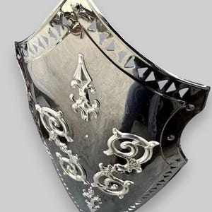 Medieval Stainless Steel Armor Shield | Historical Knight LARP Battle ...
