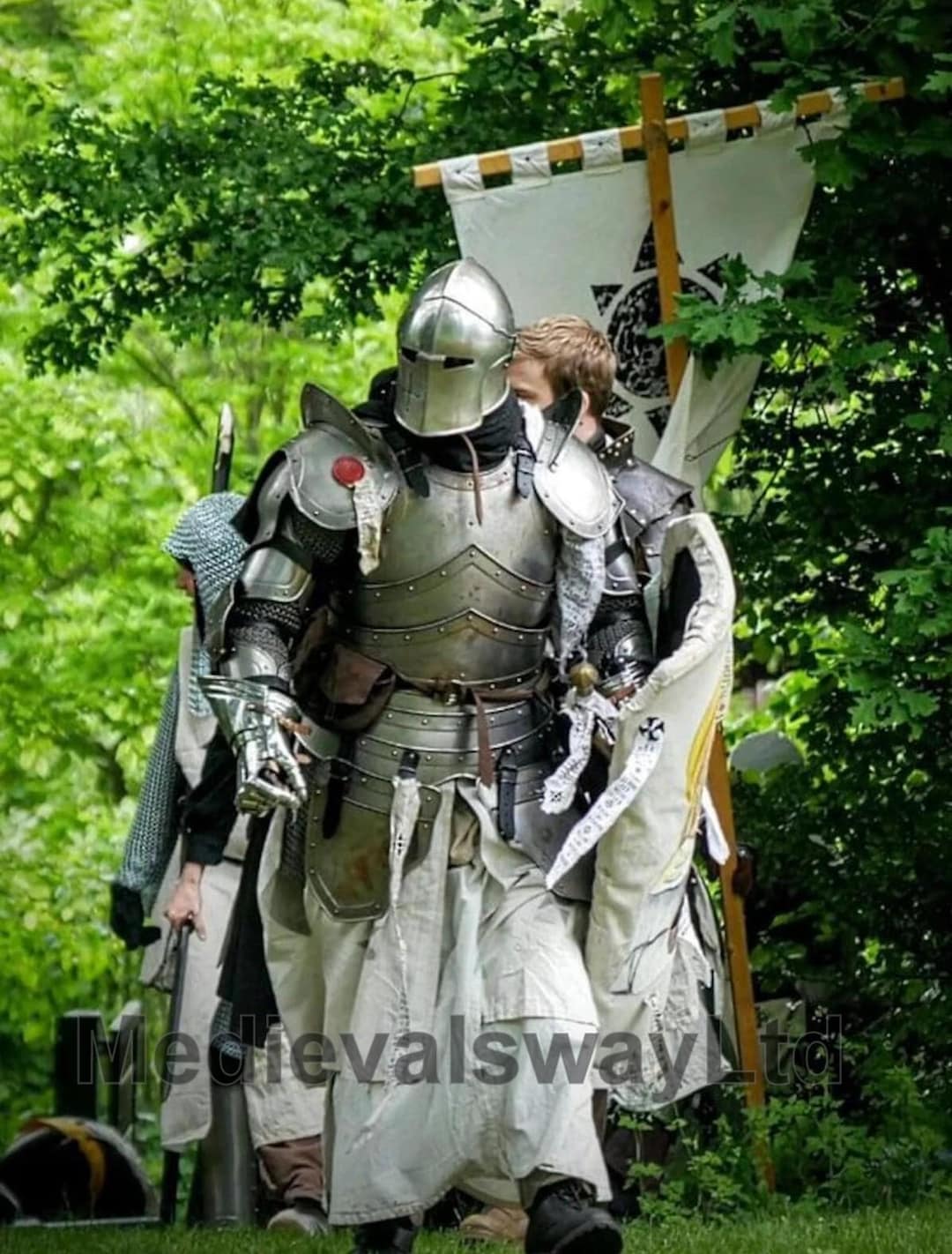 Barbute Full Armor Suit | Full Body Plate Armor for Medieval Reenactment and Cosplay | Barbuta ...