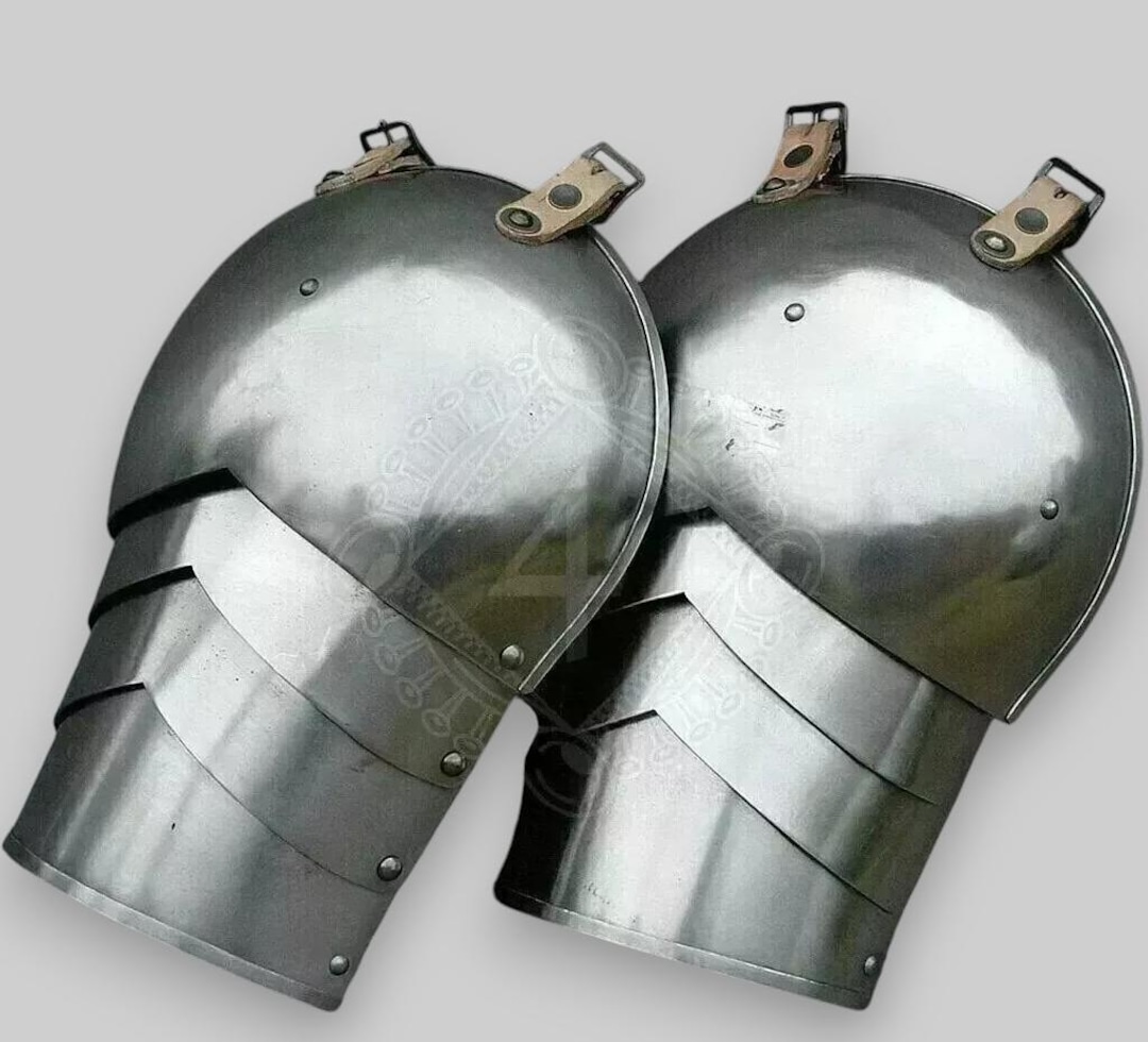 Armor Shoulder Gothic Steel Armor Pair of Pauldrons Warrior Combat ...