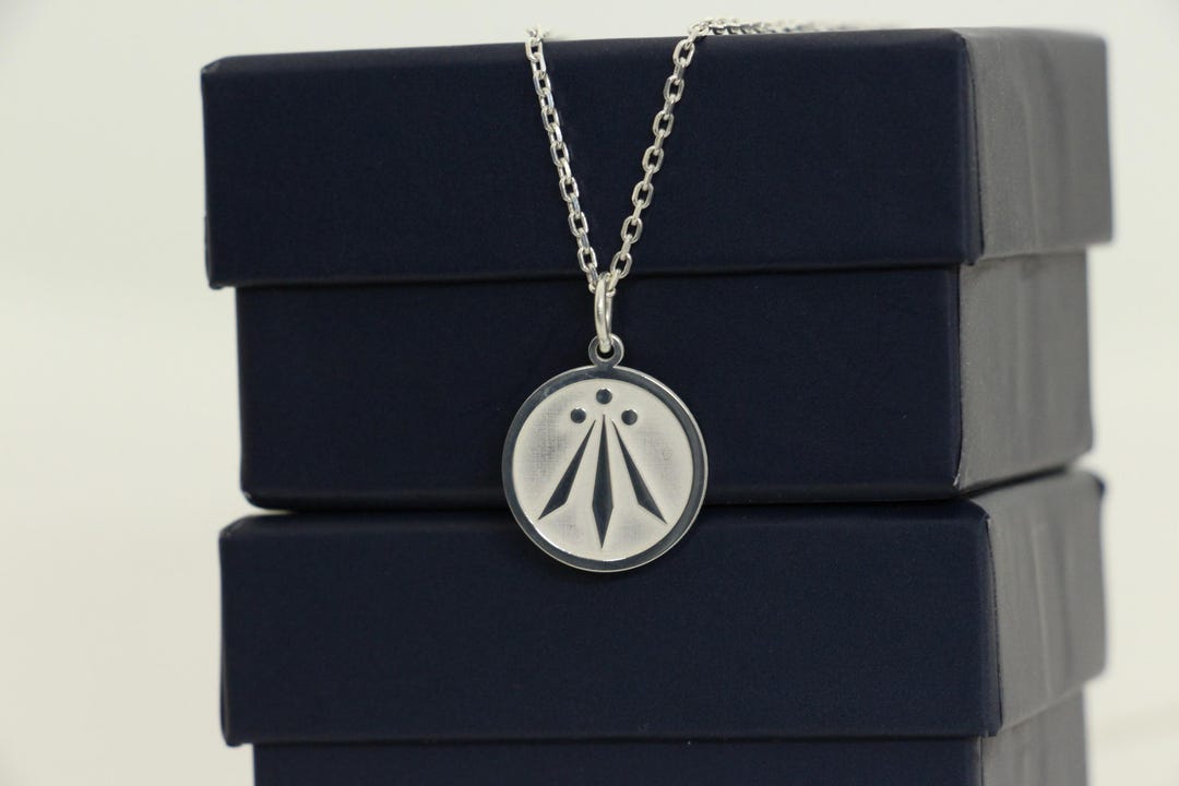 Silver Awen Necklace, Personalized Awen Celtic Symbol Pendant, Awen ...