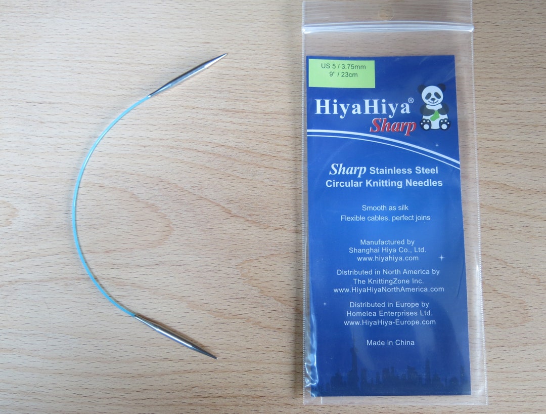 Hiyahiya 9" Sharp Stainless Steel Circular Knitting Needle / Knitters ...