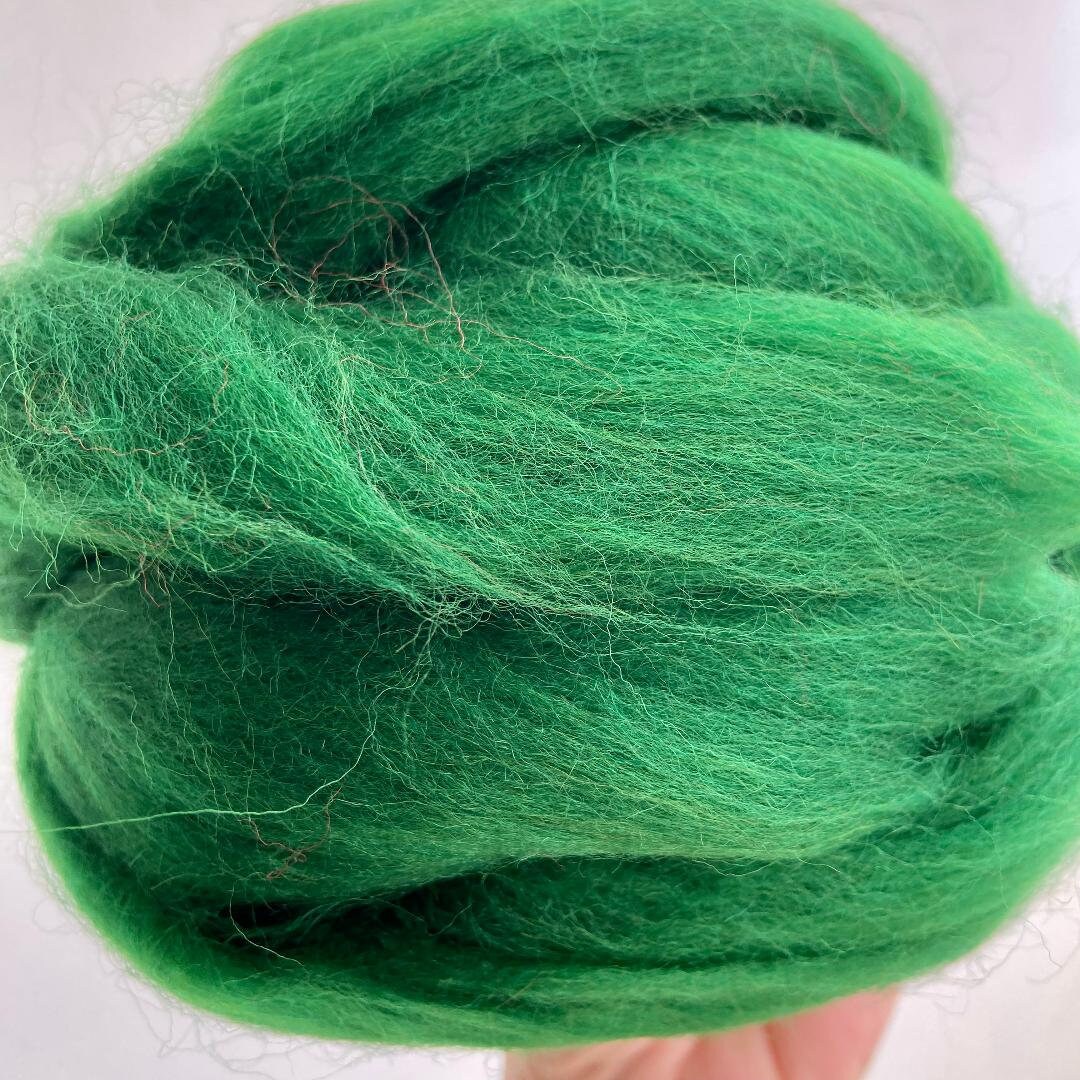 Forest / British Shetland Wool Tops / Needle Felting / Acid Dyed ...