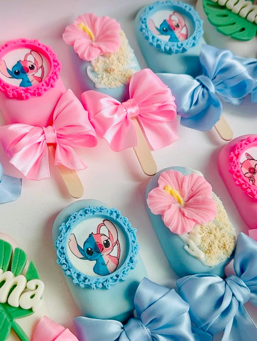 Disney Stitch Angel Chocolate Treats Dipped Drizzled Pretzels Rice ...