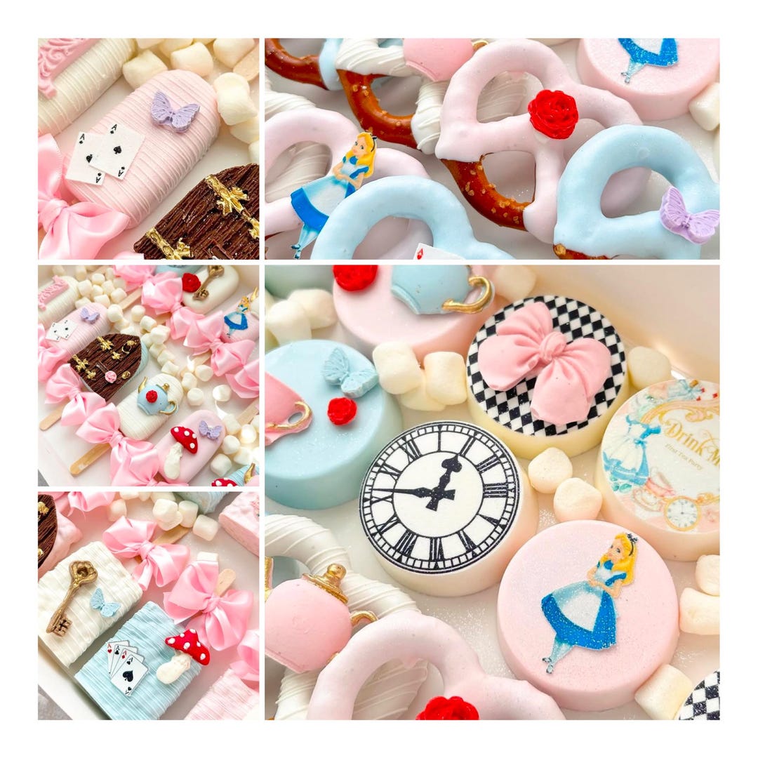 180 Alice in Wonderland Party Package of Chocolate Covered Treats (36 ...