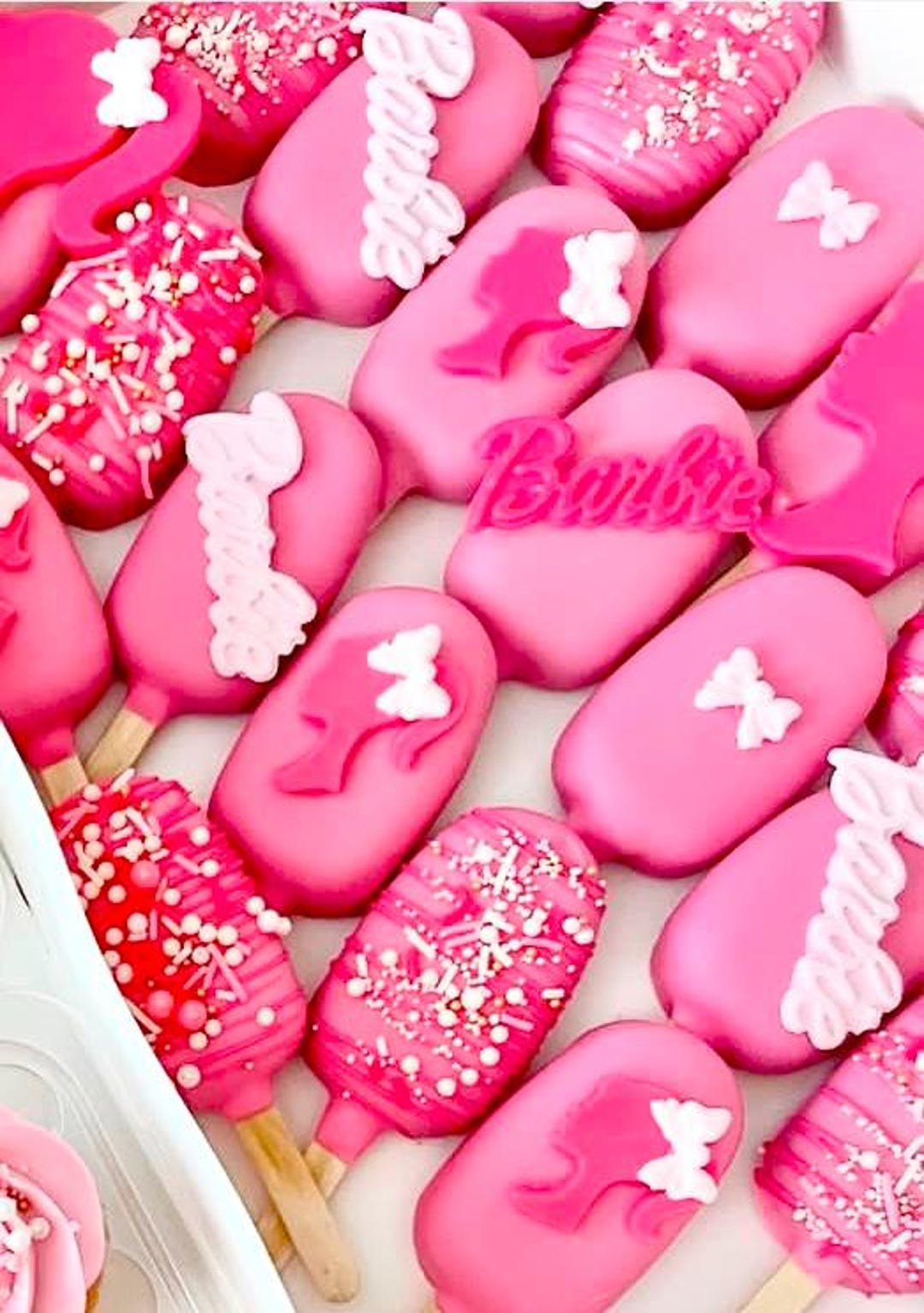 Barbi Doll Chocolate Treats Dipped Drizzled Pretzels Rice Krispies ...