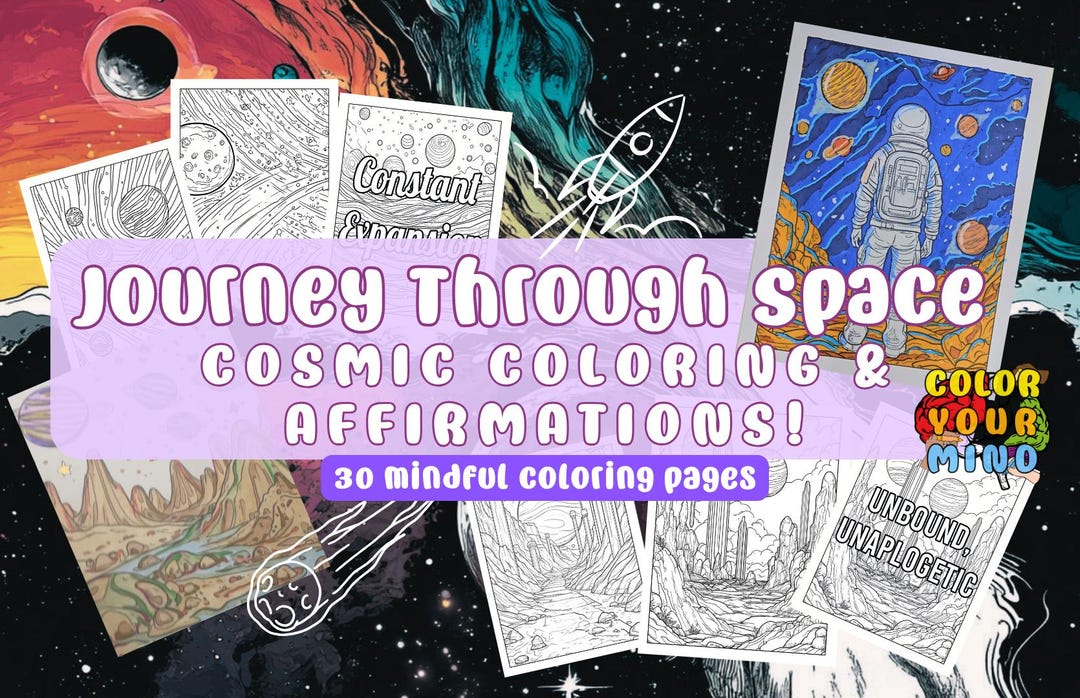 Cosmically Aligned Coloring Book - Stress Relief and Mindfulness ...