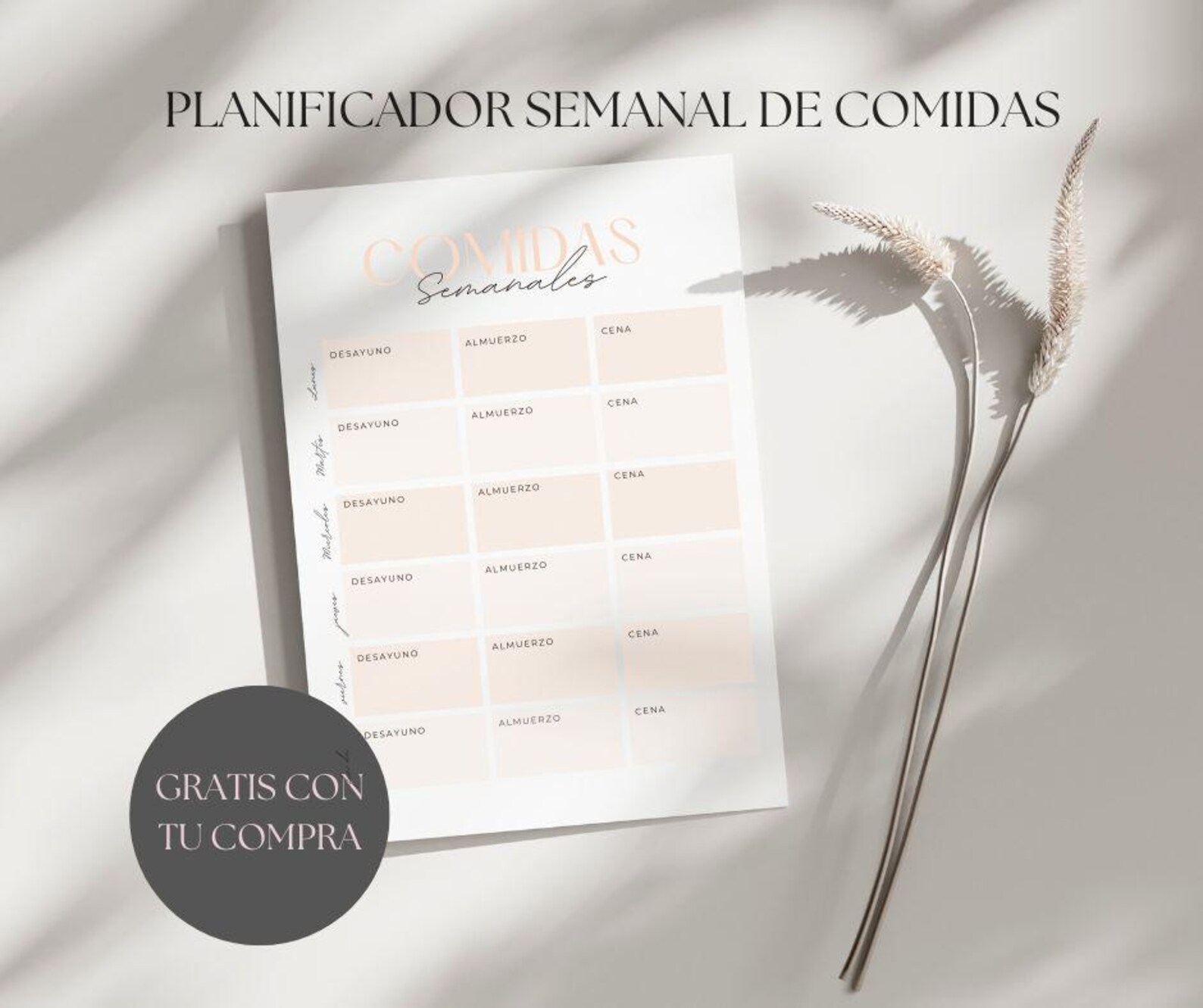 Spanish Grocery List: Printable Shopping List (PDF Digital) - Etsy