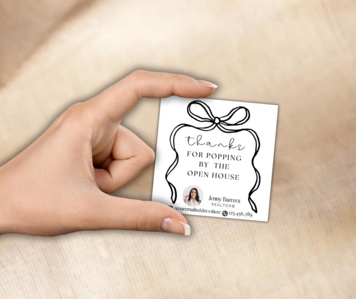 Real Estate Open House Pop by Tag Template for Realtor Editable Open ...