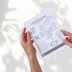 Real Estate Open House Coloring Page: Kid Activity (editable Canva ...