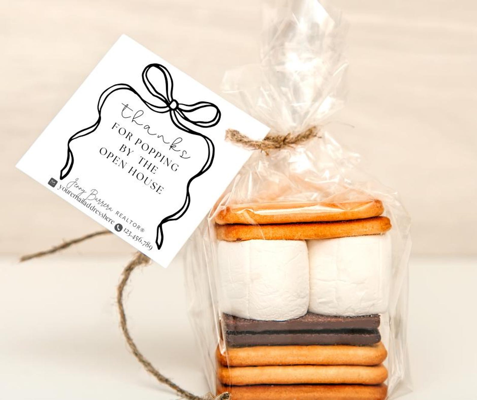 Real Estate Open House Pop by Tag Template for Realtor Editable Open ...