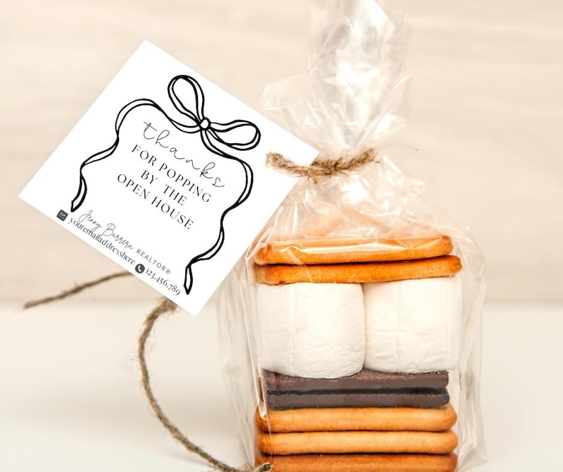 Real Estate Open House Pop by Tag Template for Realtor Editable Open ...