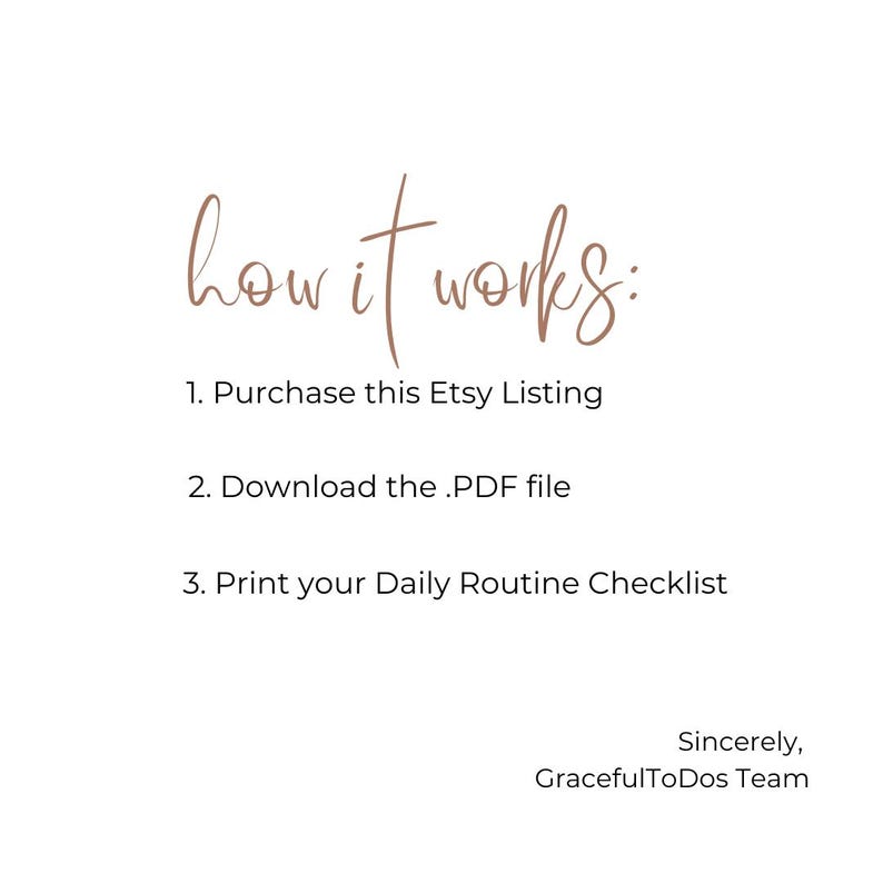 Daily Routine AM PM Checklist Printable Download Blank Habit Tracker ...