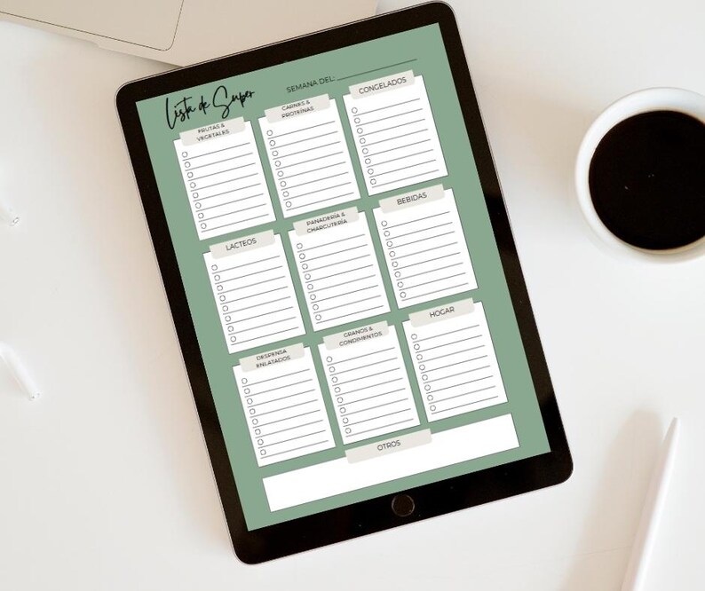 Spanish Grocery List: Printable Shopping List (PDF Digital) - Etsy